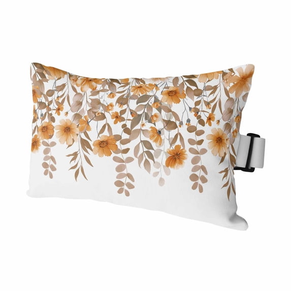 1PCS Outdoor Pillow for Chaise Lounge Chair Spring Orange Flowers ...