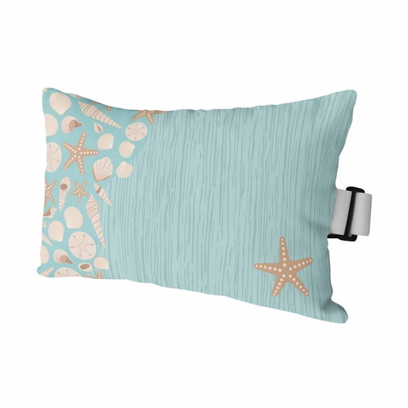 1PCS Outdoor Pillow for Chaise Lounge Chair Summer Starfish Shell ...