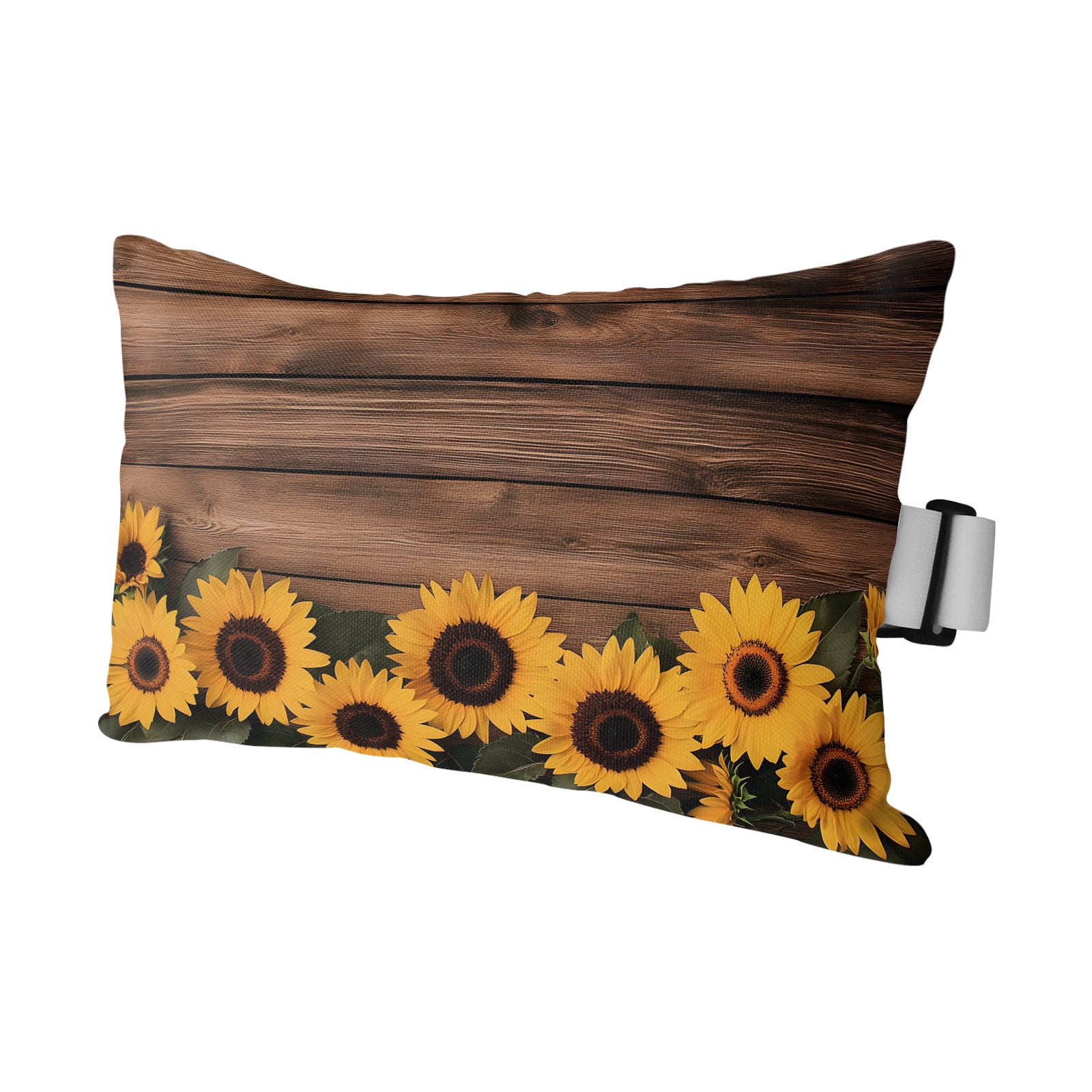 1PCS Outdoor Pillow for Chaise Lounge Chair Summer Sunflower Plant ...