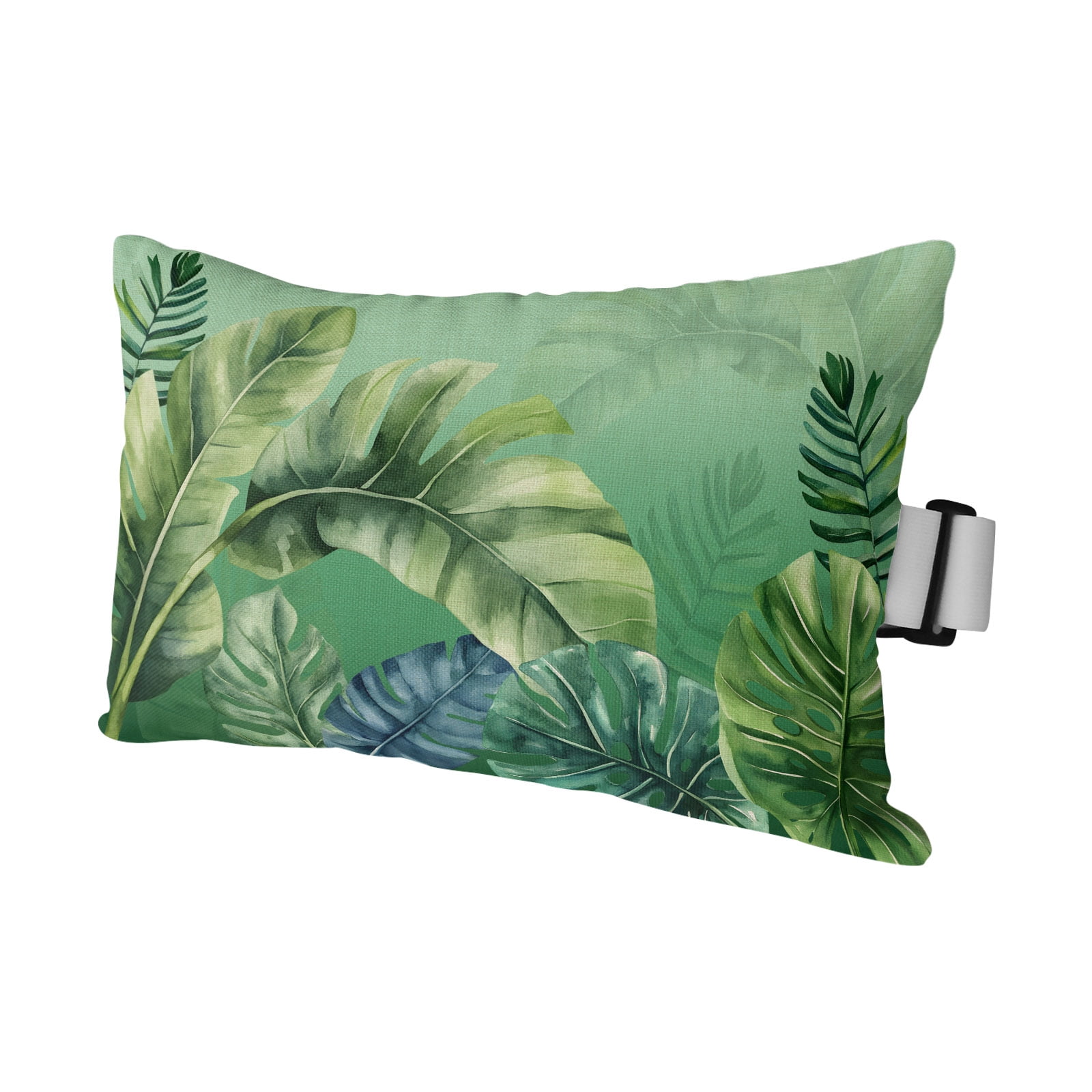 1PCS Outdoor Pillow for Chaise Lounge Chair Tropical Plants Green ...