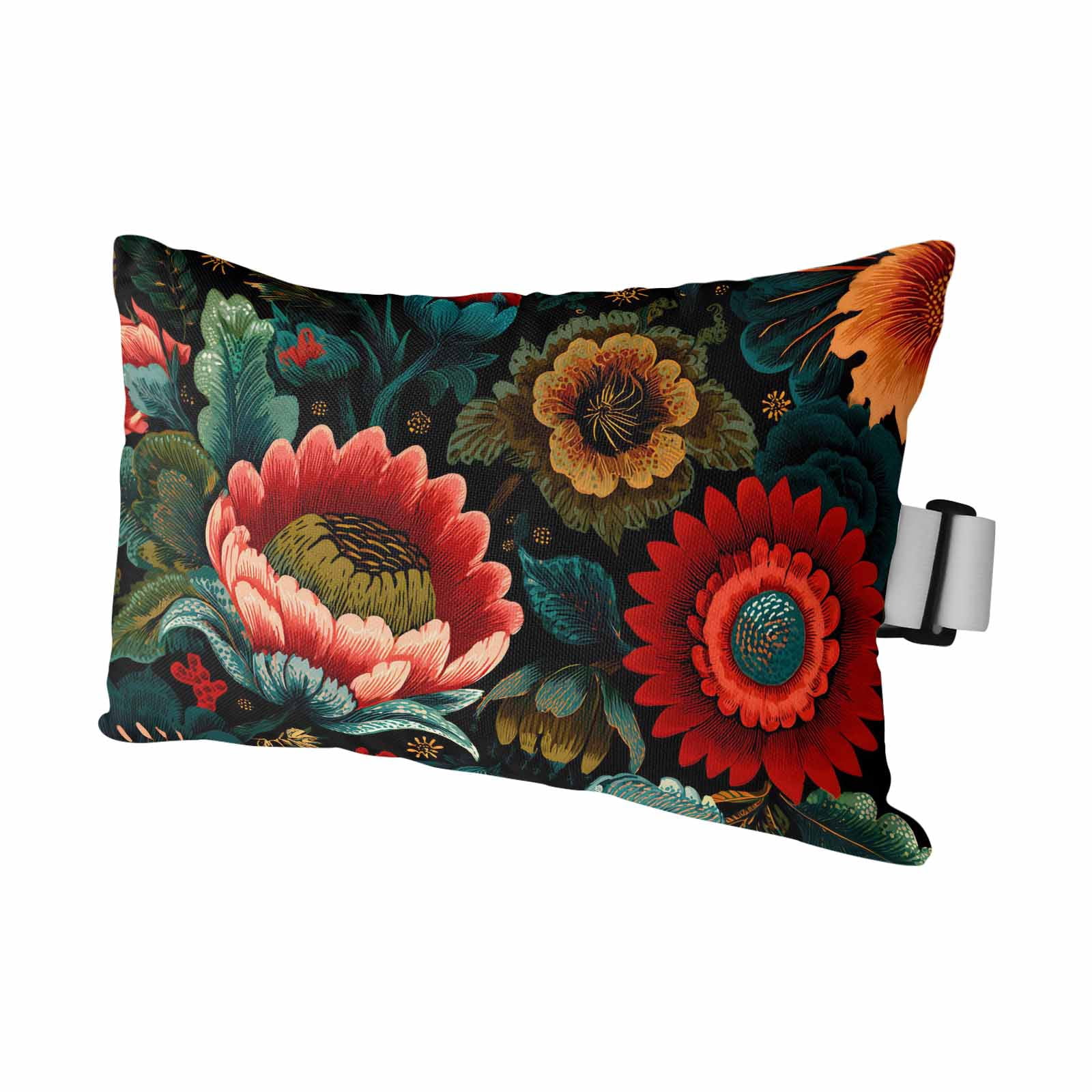 1PCS Outdoor Pillow for Chaise Lounge Chair Vintage Abstract Boho Red ...