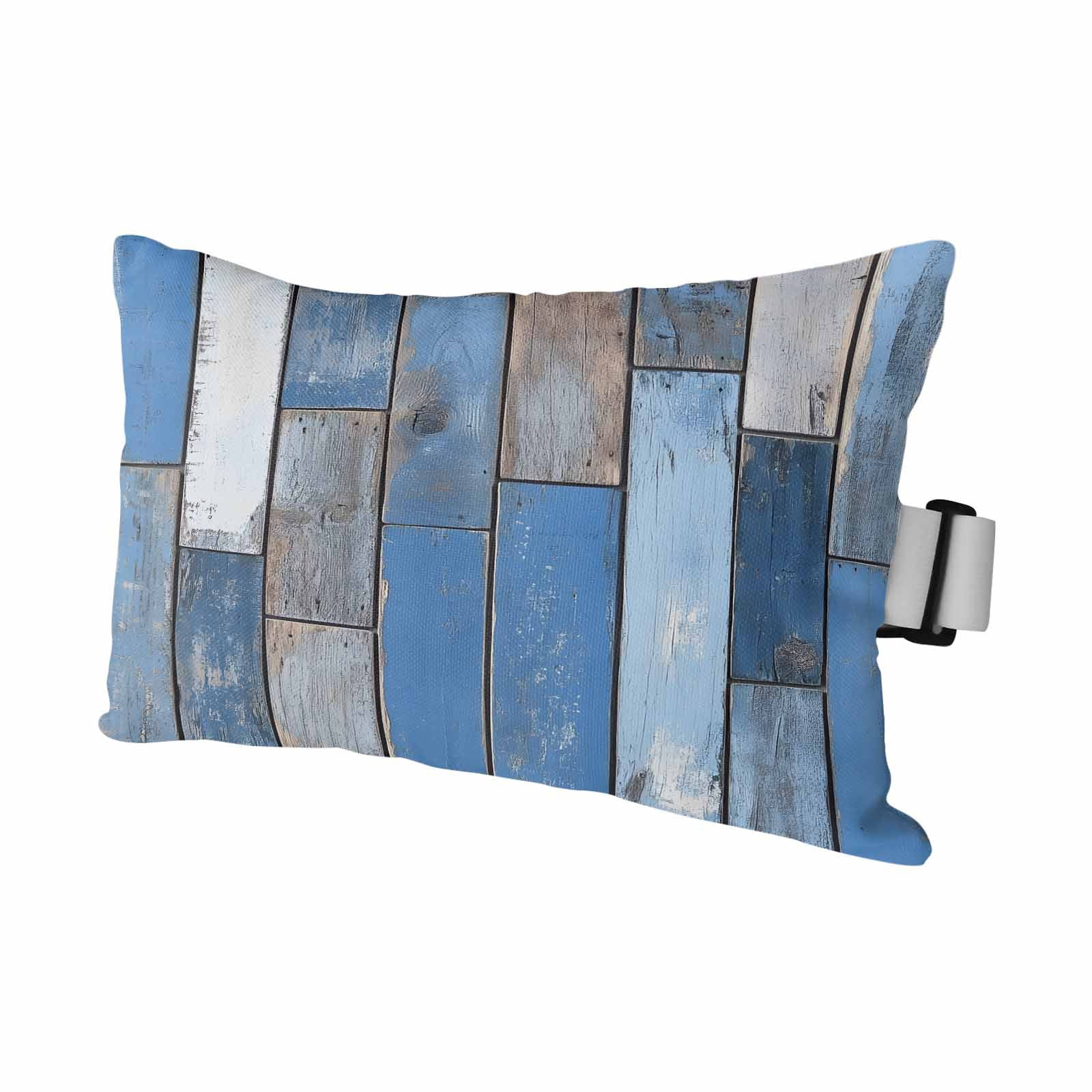 1PCS Outdoor Pillow for Chaise Lounge Chair Vintage Blue Wood Grain ...