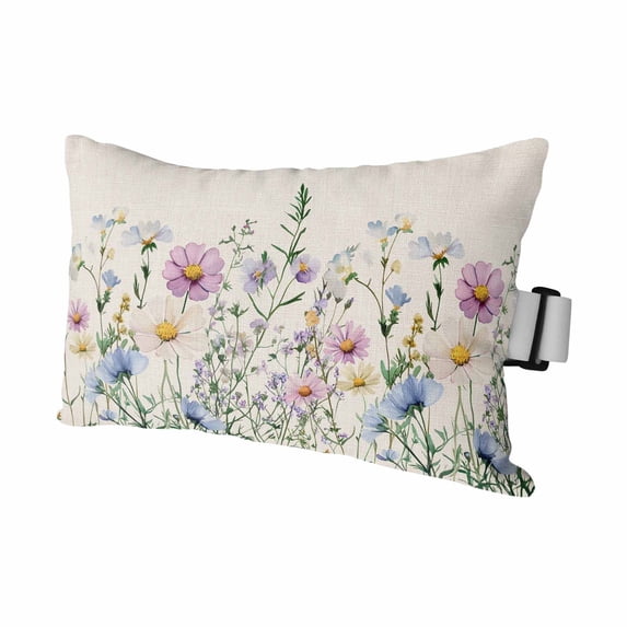 1PCS Outdoor Pillow for Chaise Lounge Chair Watercolor Natural Blossom ...