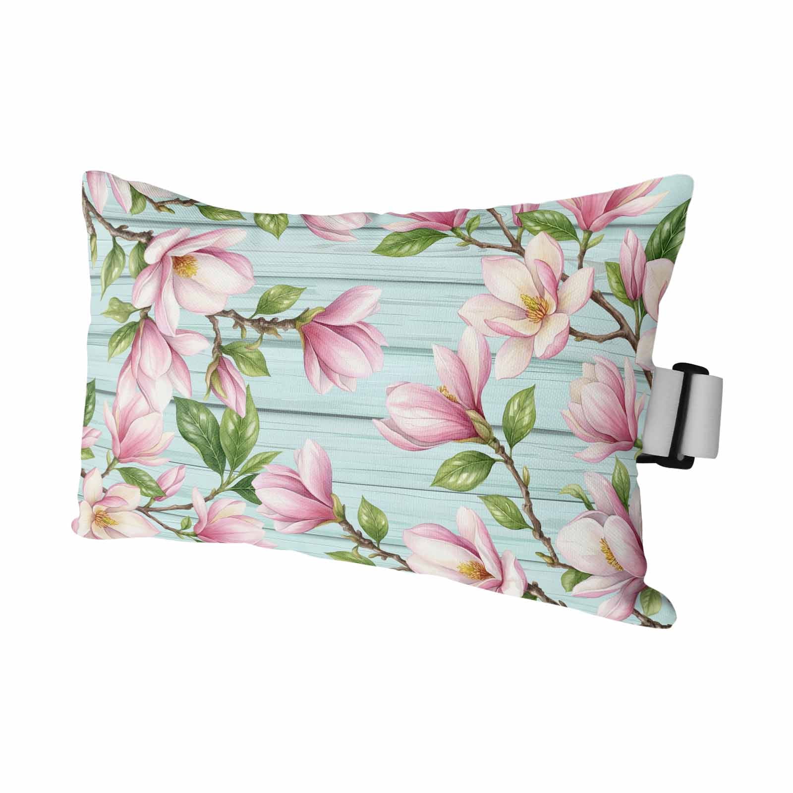 1PCS Outdoor Pillow for Chaise Lounge Chair Watercolor Pink Magnolia ...