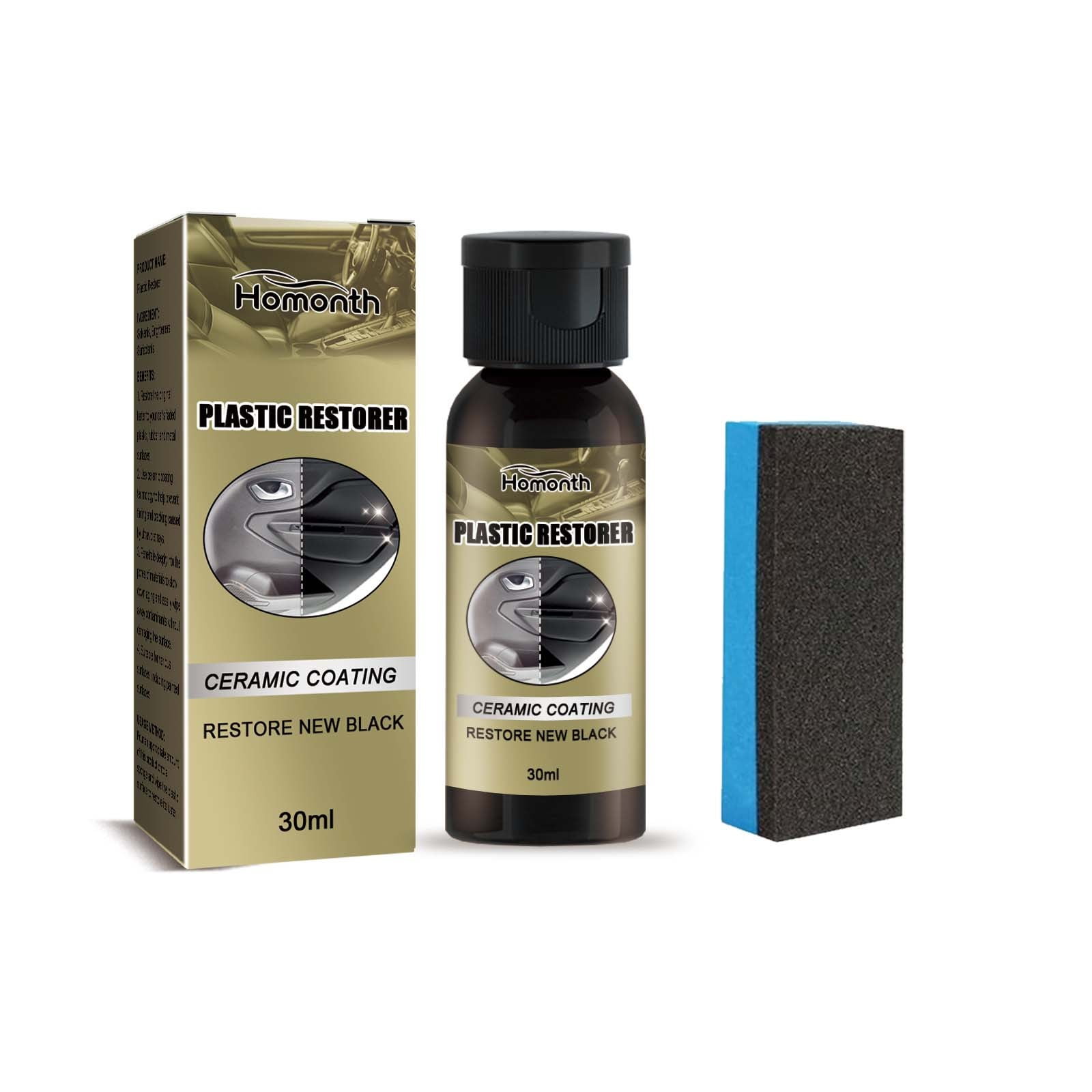 1PCS Plastic & Tire Restorer - Revive Faded Plastics & Tires with ...