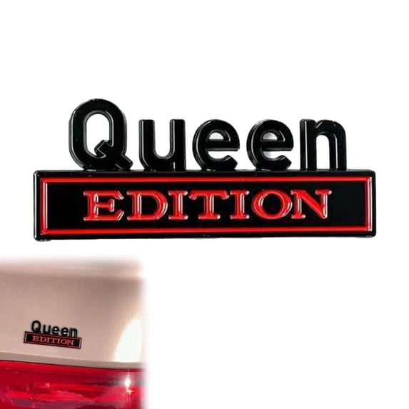 1PCS Queen Edition 3D Emblem Sticker, 2026 New Queen Edition Emblem ...
