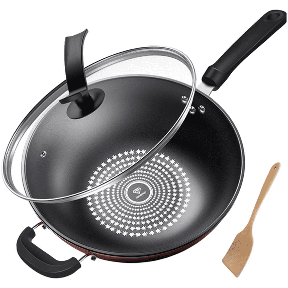 1PCS/Set Frying Wok Pan Iron Pan Diamond Coating FOR CRYSTAL Diamond ...