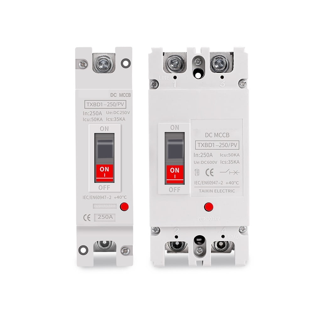 1PCS Solar Molded Case DC Circuit Breaker MCCB Overload Protection ...