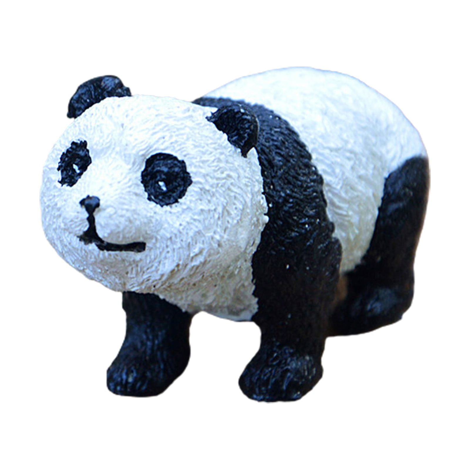 1PCS Solid Panda Figurines Toy, 1in Realistic Plastic Jungle Animals ...