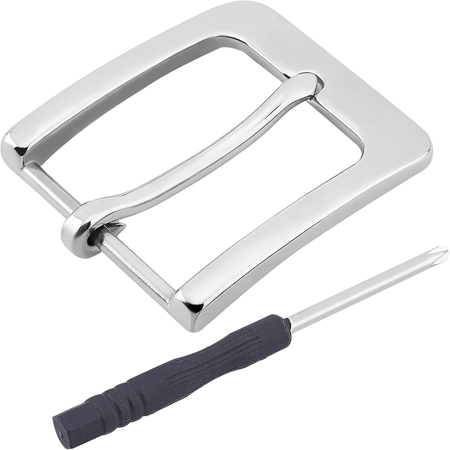 1PCS Stainless Steel Belt Buckle 1PCS Mini Steel Screwdriver Reversible ...