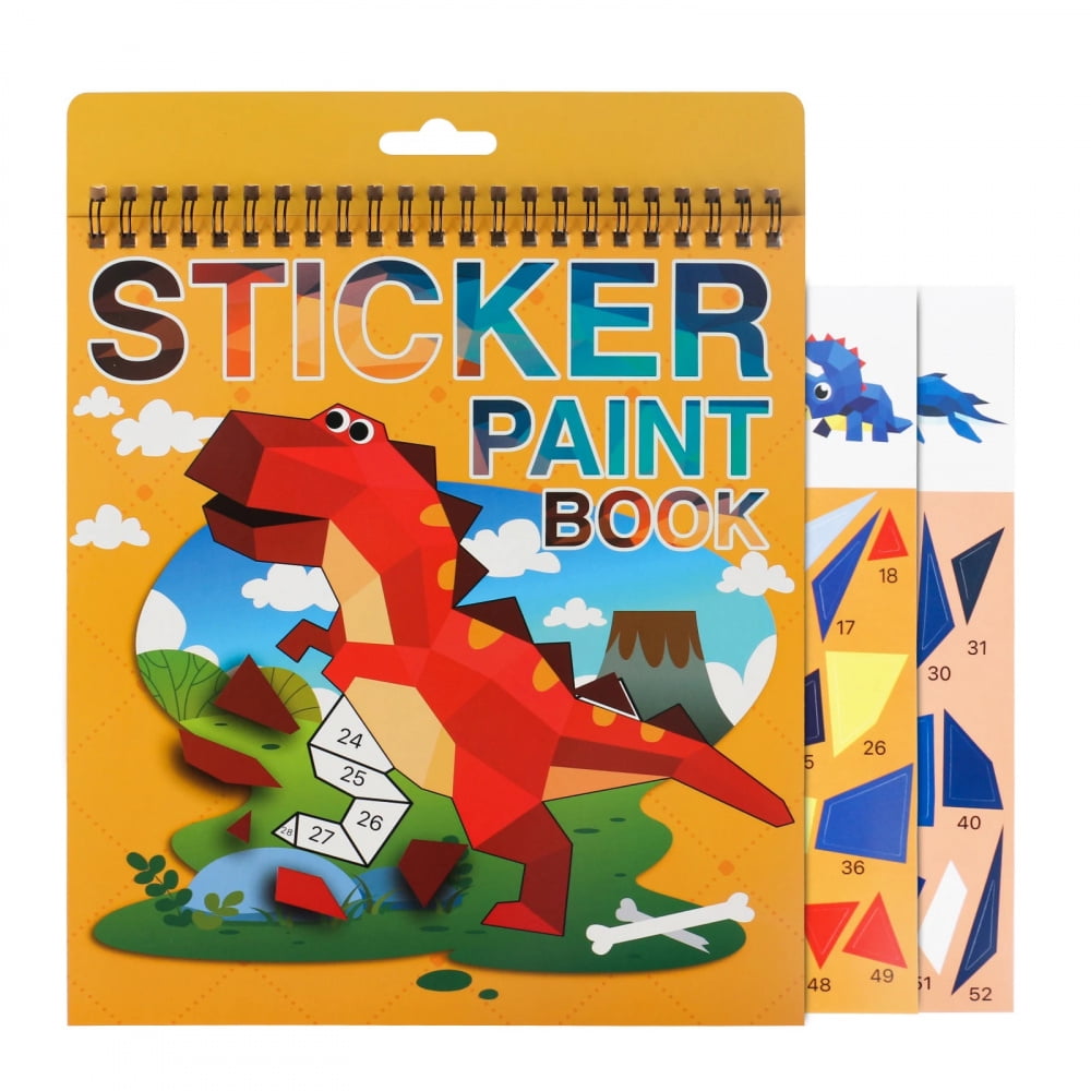1PCS Sticker Book Crafts for Kids Ages 4-8, Sticker by Number for brain ...