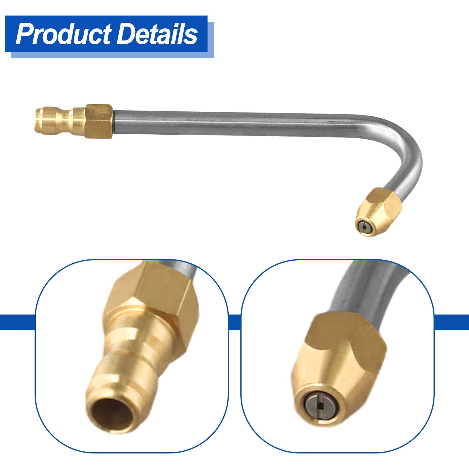 1PCS Wash Nozzle Angled Lance Car Washer Angled Lance Extension Spray ...