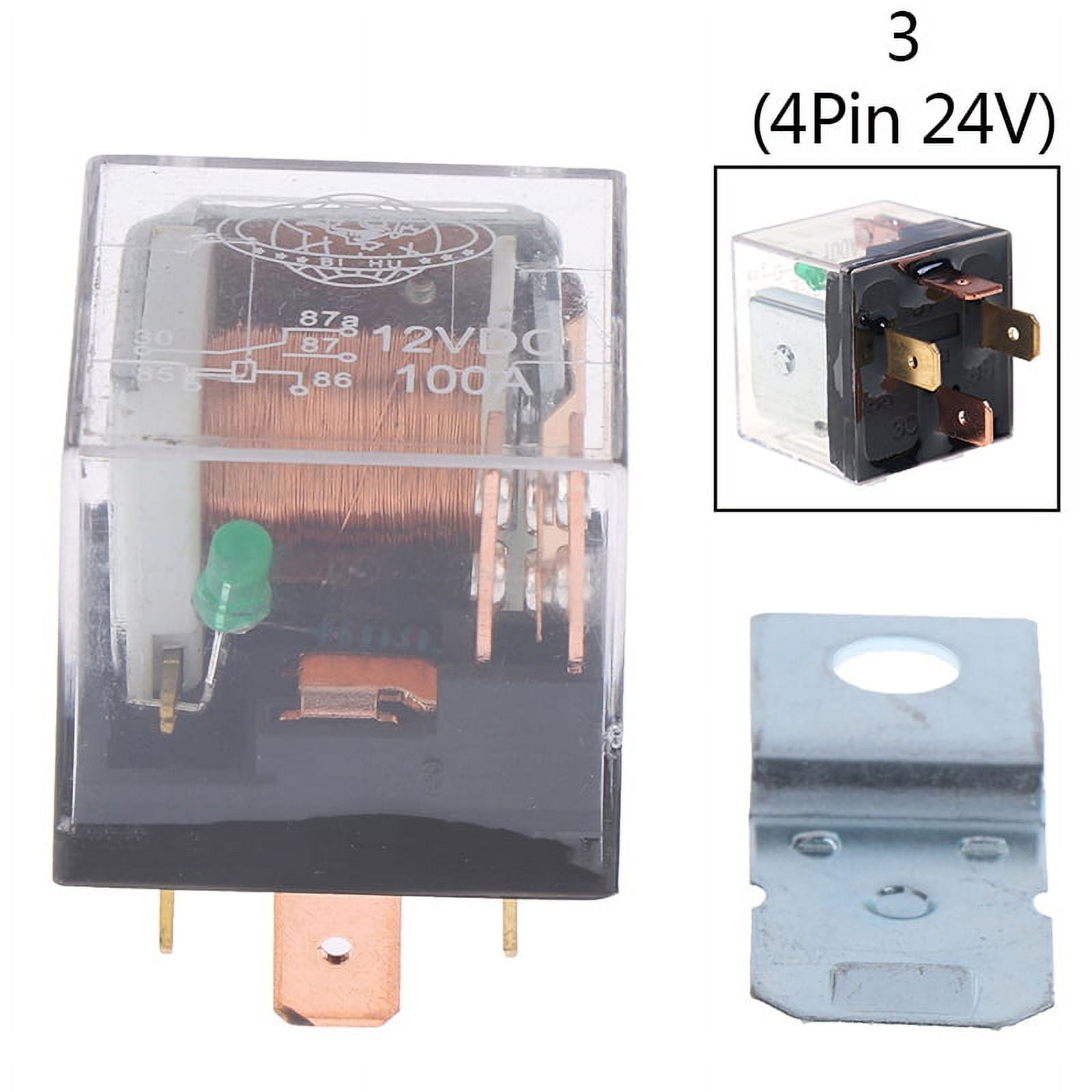 1PCS Waterproof Automotive Relay 12v/24v 100a 4pin/5pin spdt control ...