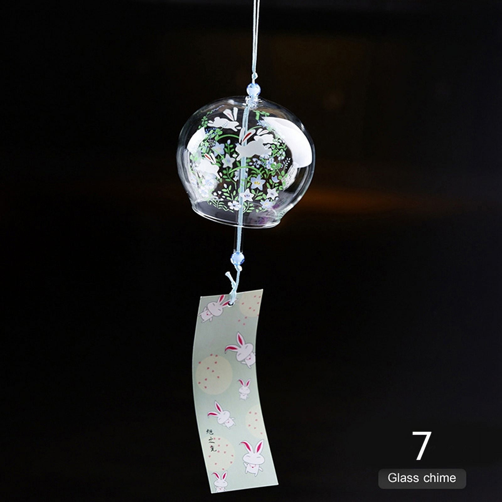 1PCS Wind Bell Japan Wind Chimes Handmade Glass Furin Home Office ...