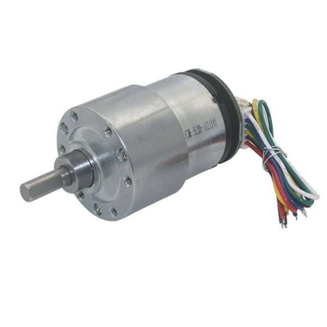 1PCS for JGB37‑520 DC12V Gear Motor Speed Reduction Geared Motor with Encoder - Walmart.com