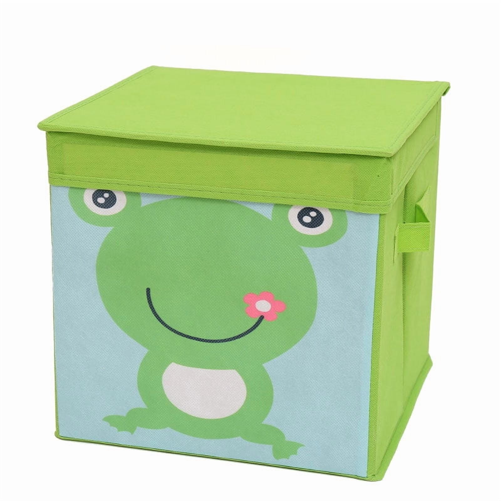 1PCS (green frog, about 28x28x28cm) Storage Boxes, Toy Organizers ...