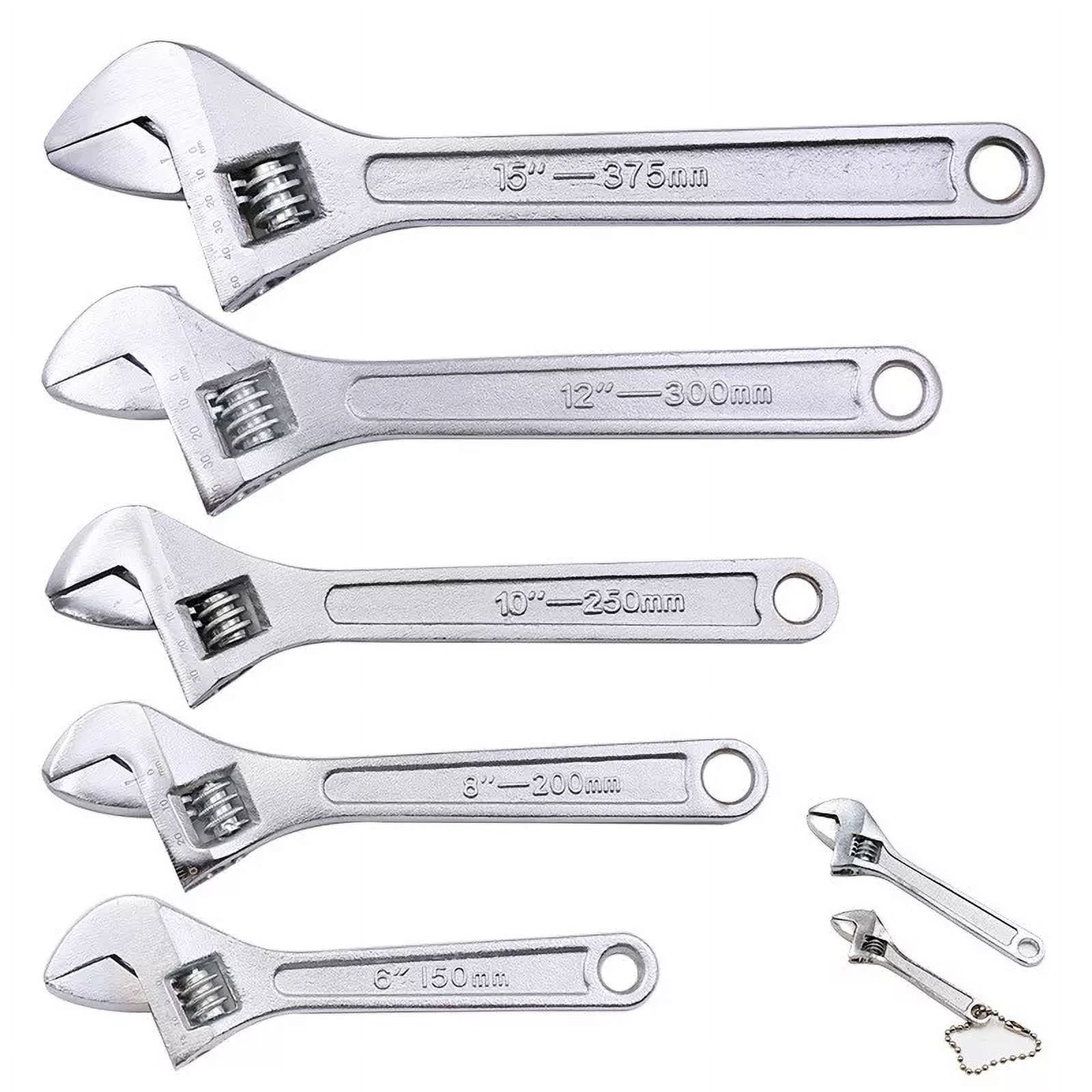1PCS6/8/10/12/15 Inch Heavy Duty Adjustable Wrench 2.5/4 Inch Mini ...