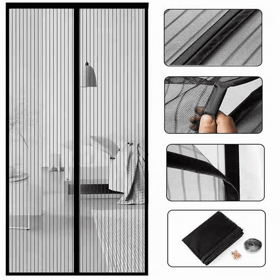 1PCSAnti-Mosquito Net Summer Automatic Closing Magnetic Mosquito Net ...