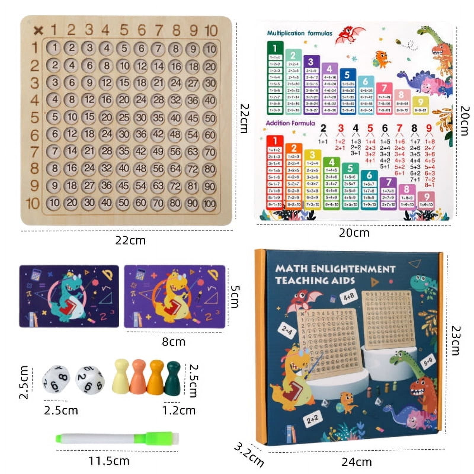 1PCs Nine Nine Multiplication Addition Board Children's Early Education ...