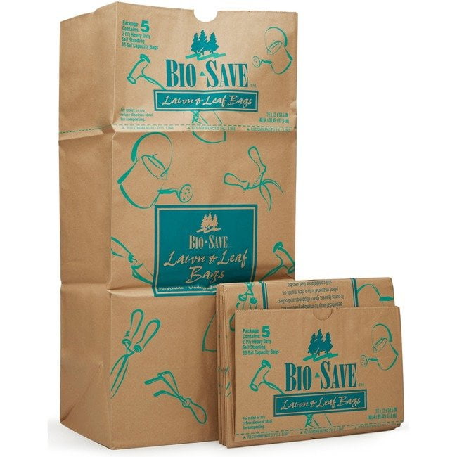 1PK AJMRBR30105BO AJM Bio-Save 30-gallon Lawn & Leaf Bags-30 gal-16 ...