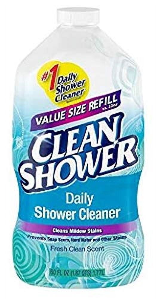 CLEAN SHOWER Fresh Scent Daily Shower Cleaner Refill, 60 oz Liquid ...