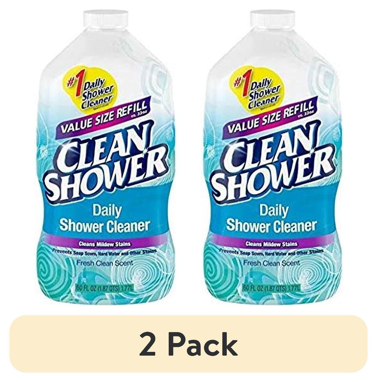 (2 pack) 1PK Clean Shower Fresh Clean Scent Daily Shower Cleaner 60 oz ...