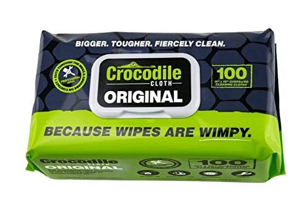 Crocodile Cloth Original Cleaning Wipes - Heavy Duty, Low-Lint - 100 ...