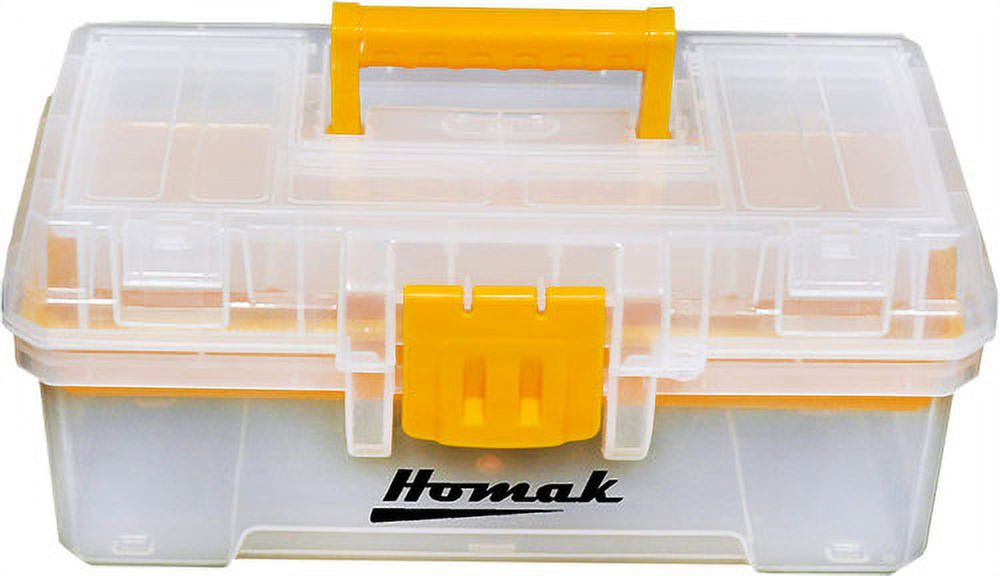 1PK Homak TP00112055 12? Transparent Hand Carry Toolbox - Walmart.com