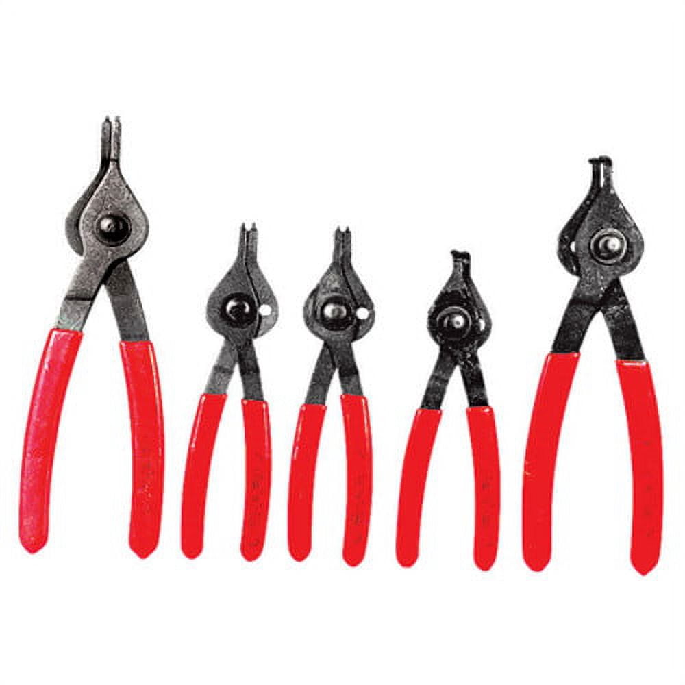 1PK K Tool 55001 Snap Ring Pliers Set, 5 Piece, Short and Long, Small ...