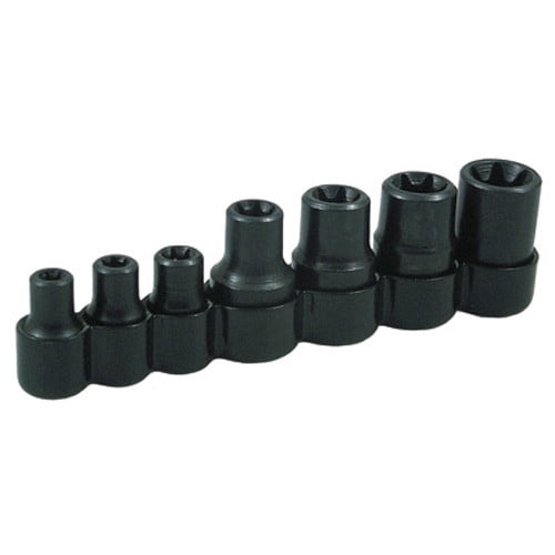 1PK Lisle 26750 External Torx Bit Socket Set 7 Piece, E6 to E16 ...