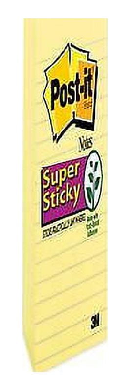 1PK MMM6605SSCY Canary Yellow Note Pads, Lined, 4 x 6, 90-Sheet, 5/Pack ...