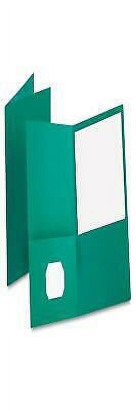 1PK OXF57555 Twin-Pocket Folder, Embossed Leather Grain Paper, 0.5 ...