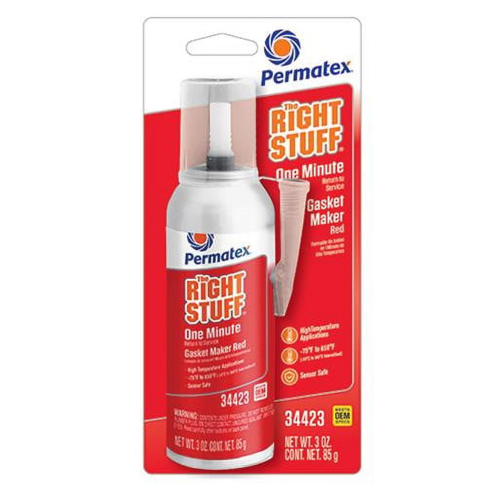 1PK Permatex 34423 Right Stuff Red High Temperature Gasket Maker, 3 Oz ...
