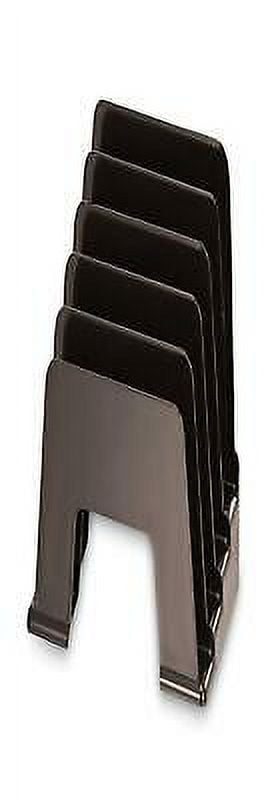1PK Recycled Plastic Incline Sorter, 5 Sections, Letter Size Files, 13. ...