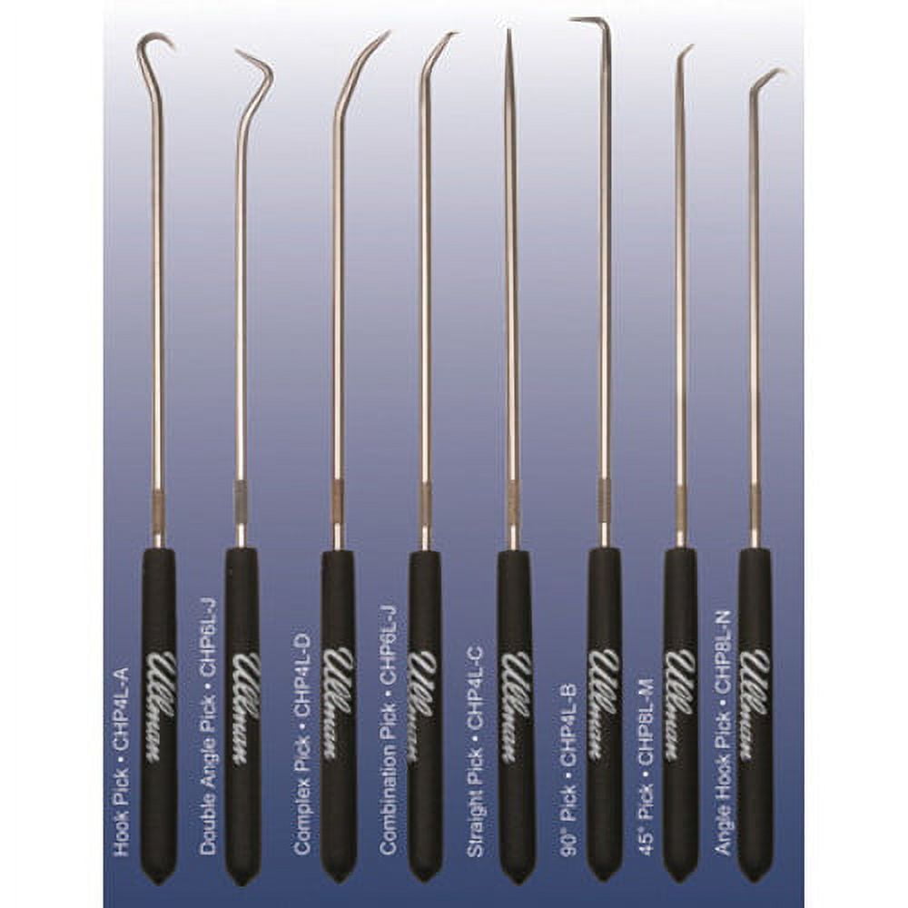 1PK Ullman Devices CHP-8L 9-3/4" 8pc Hook & Pick Set - Walmart.com