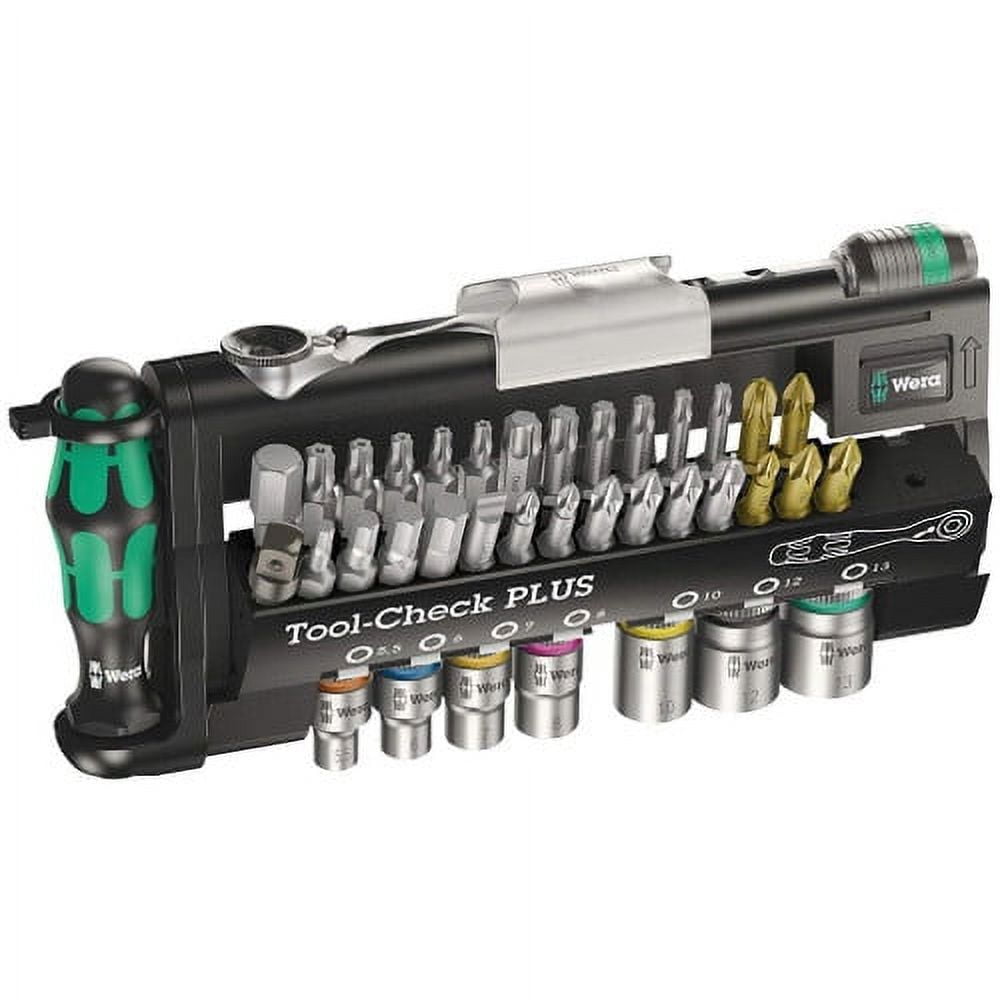 1PK Wera 05056490001 Tool-Check Plus Ratchet Set W/ Socket Metric (39 ...