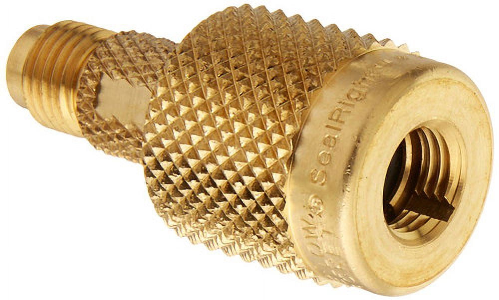 1PK Yellow Jacket 19109 Quick SealRight shut-off adapter 1/4" x 1/4 ...