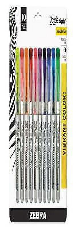 1PK ZEB71111 Zazzle Liquid Ink Highlighter, Assorted Ink Colors, Chisel ...