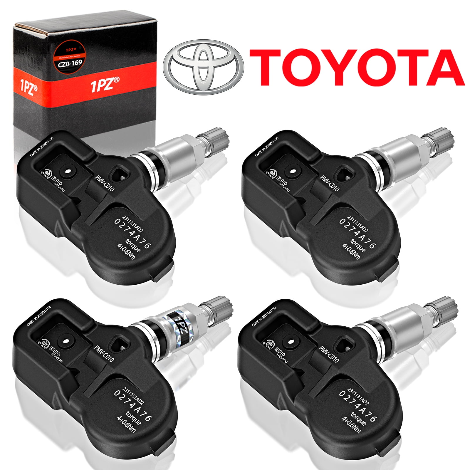 1PZ 4 x Tire Pressure Monitoring Sensor TPMS Genuine For Denso 550-0105 ...
