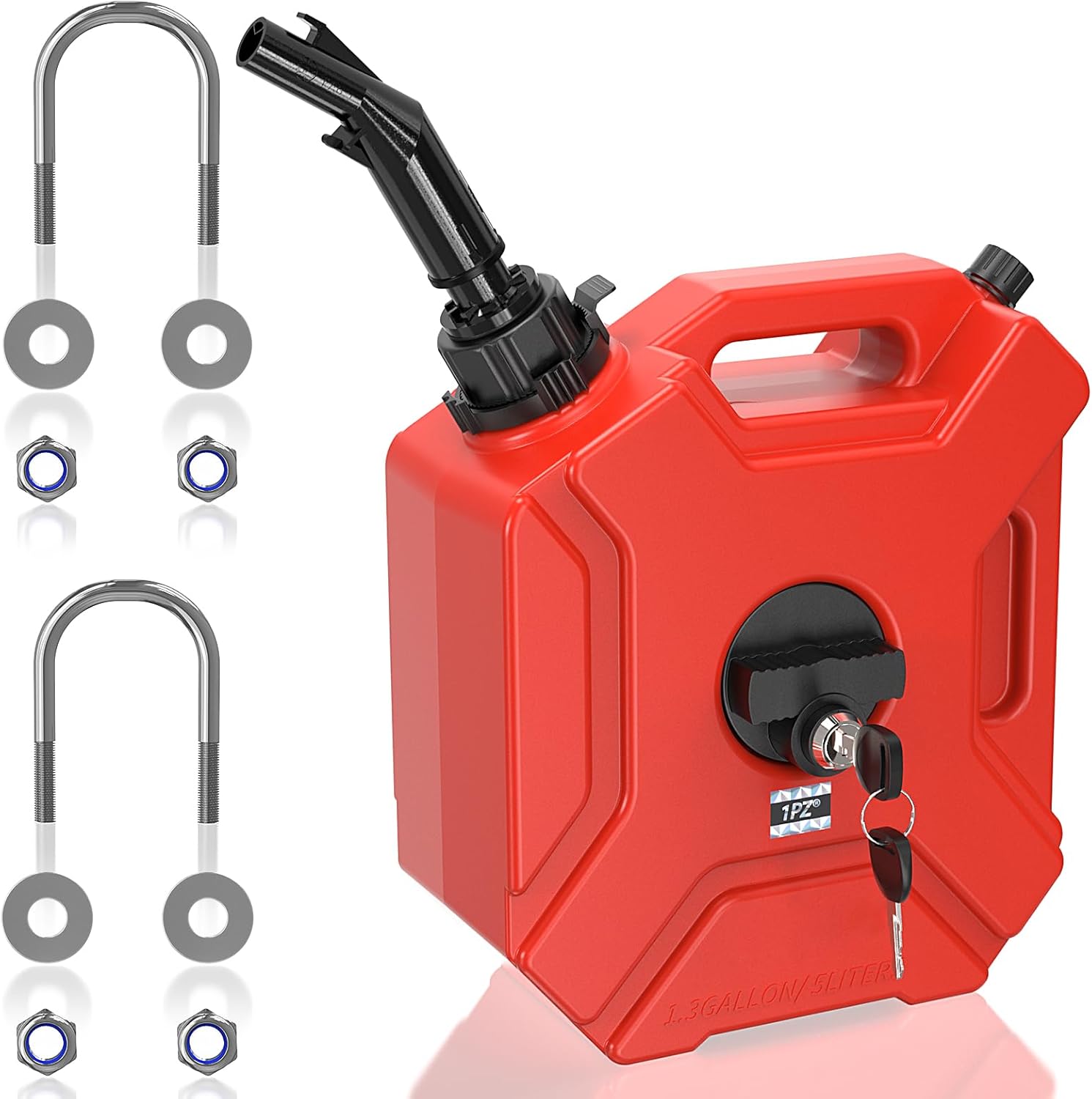 1PZ FK5-F2G 1.3 Gallon 5L Storage Container with Spout and Lockable ...