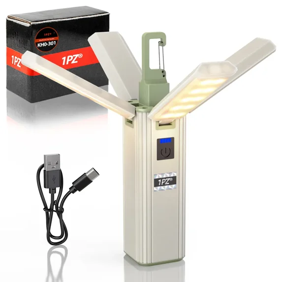 1PZ KH0-301 3in1 Portable Rechargeable Folding LED Camping Lights Combo ...
