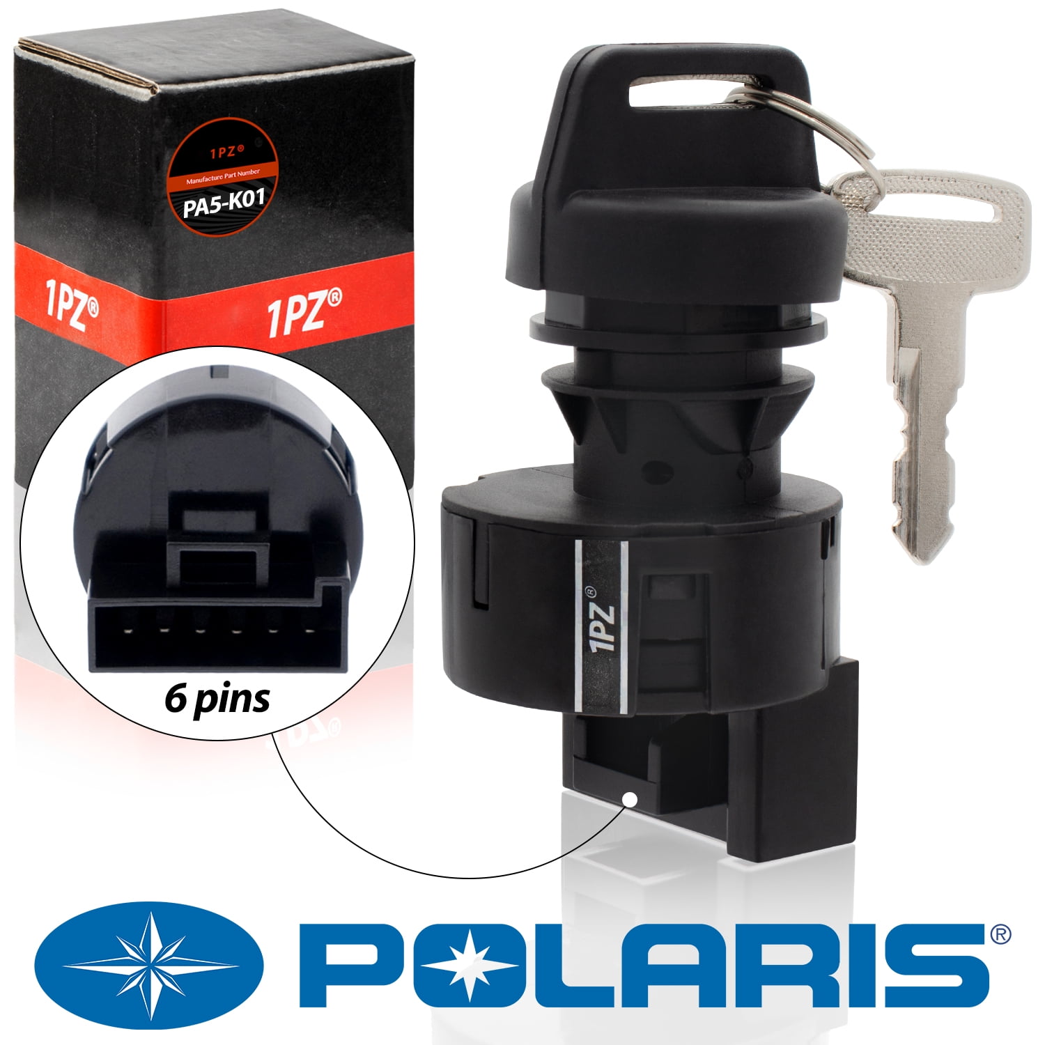 1PZ XH0-325 OEM Polaris Ignition Key Switch Ranger 400 500 570 800 Crew ...