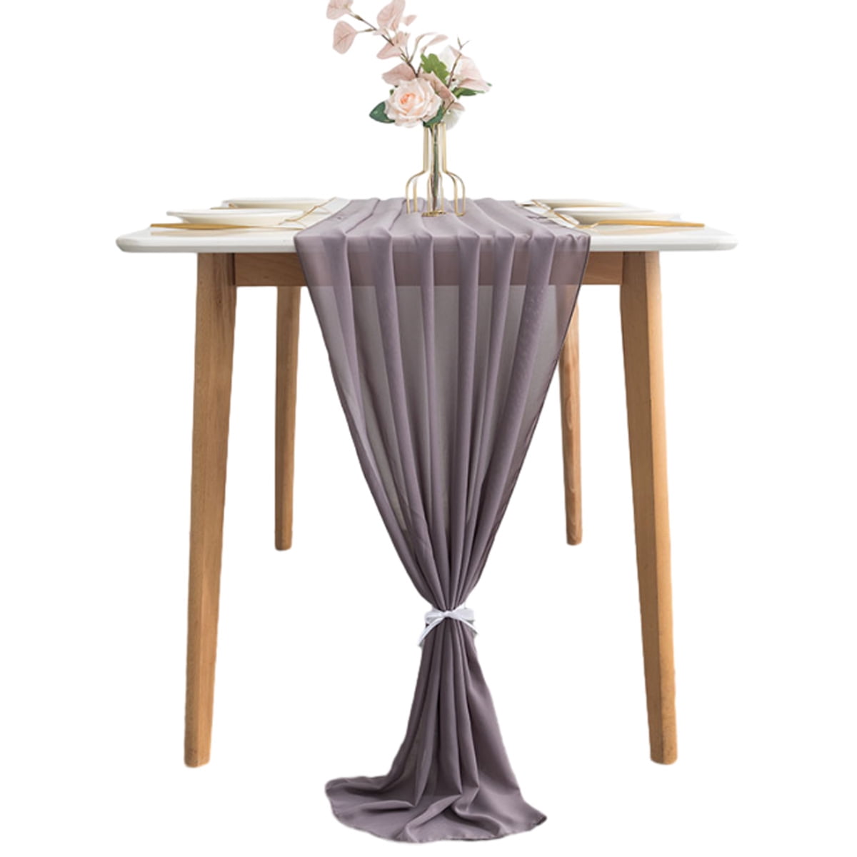 1Pack 10ft Table Runner 29x120 Inch Sheer Romantic Table Runner for ...