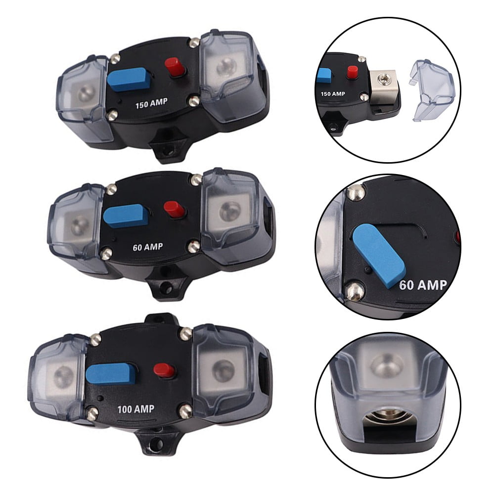 1Pack 12-48 Volt Dc Self Recovery Circuit Breaker with Manual Reset ...