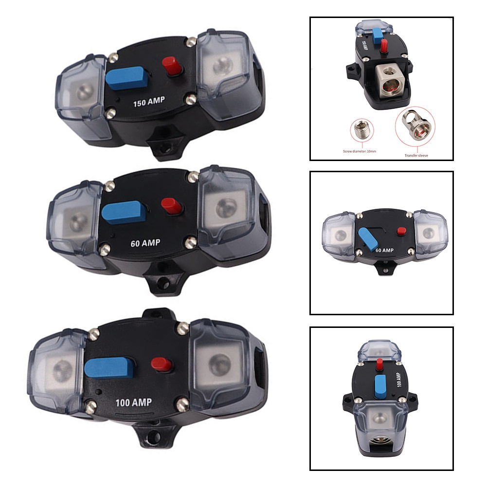 1Pack 12-48 Volt Dc Self Recovery Circuit Breaker with Manual Reset ...