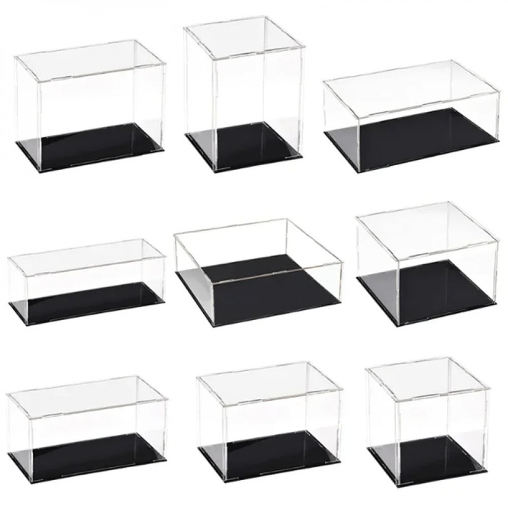 1Pack Acrylic Clear Display Case Box Suitable Simple Assembly Dustproof ...