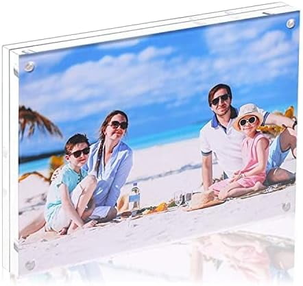 1Pack Acrylic Picture Frame,5x7 Clear Double Sided Photo Frame,Magnetic ...