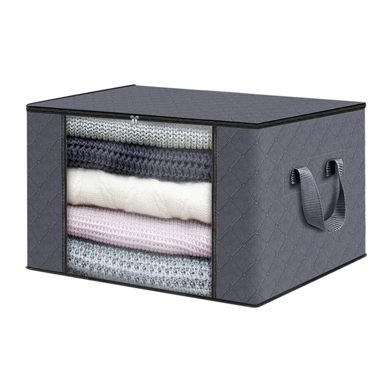 1Pack Clothes Storage Bag, Foldable Storage Bin Closet Organizer with ...