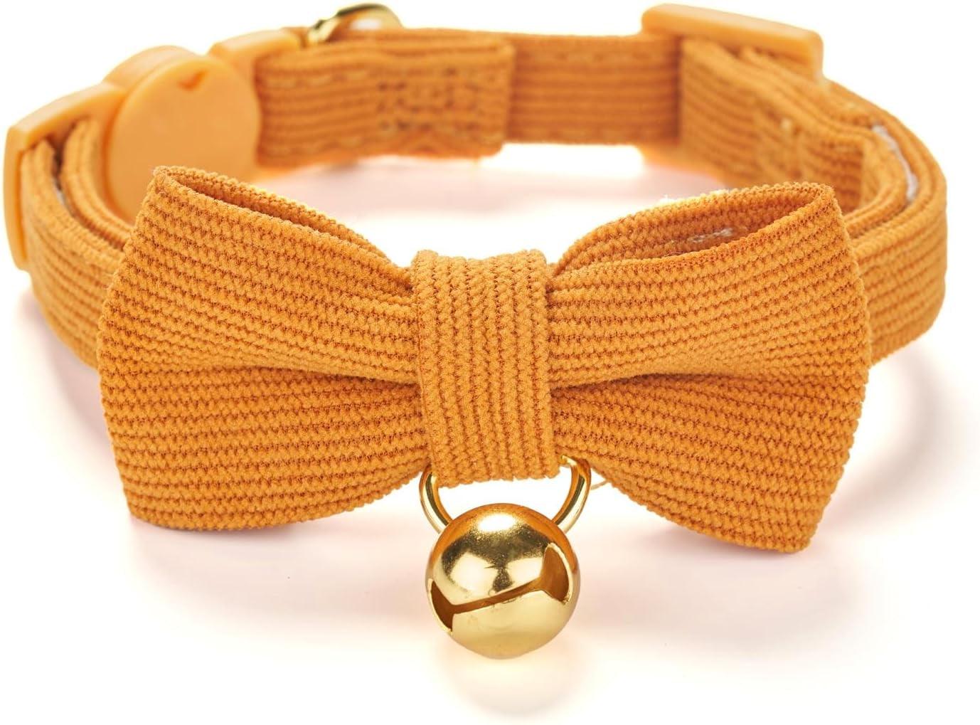 1Pack Cotton Breakaway Cat Collar with Bowtie and Bell, Adjustable Cute ...