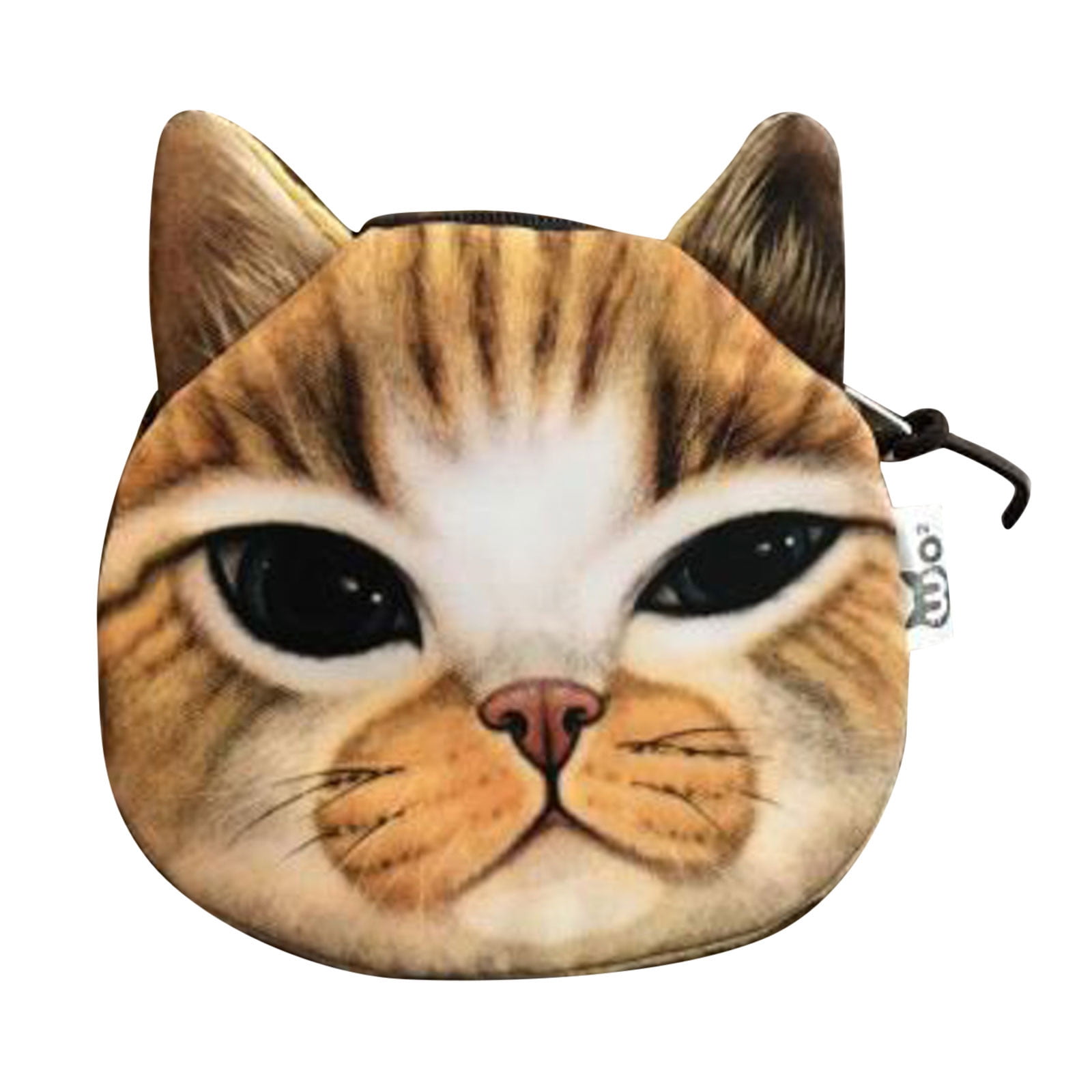 1Pack Cute 3D Cat Face Purse Creative Slim Kawaii Mini Wallet Lovely ...